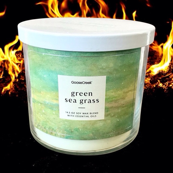 Goose Creek | Accents | 4hrs Green Sea Grass 3 Wick Candle | Poshmark